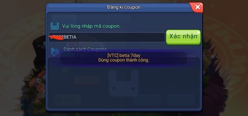 Betia English - Hướng dẫn nhập mã Coupon